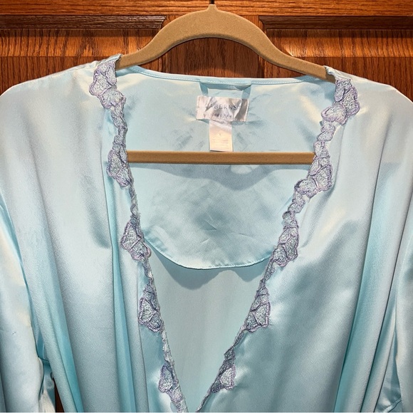 Cabernet | Intimates & Sleepwear | Cabernet Satin Long Robe With ...